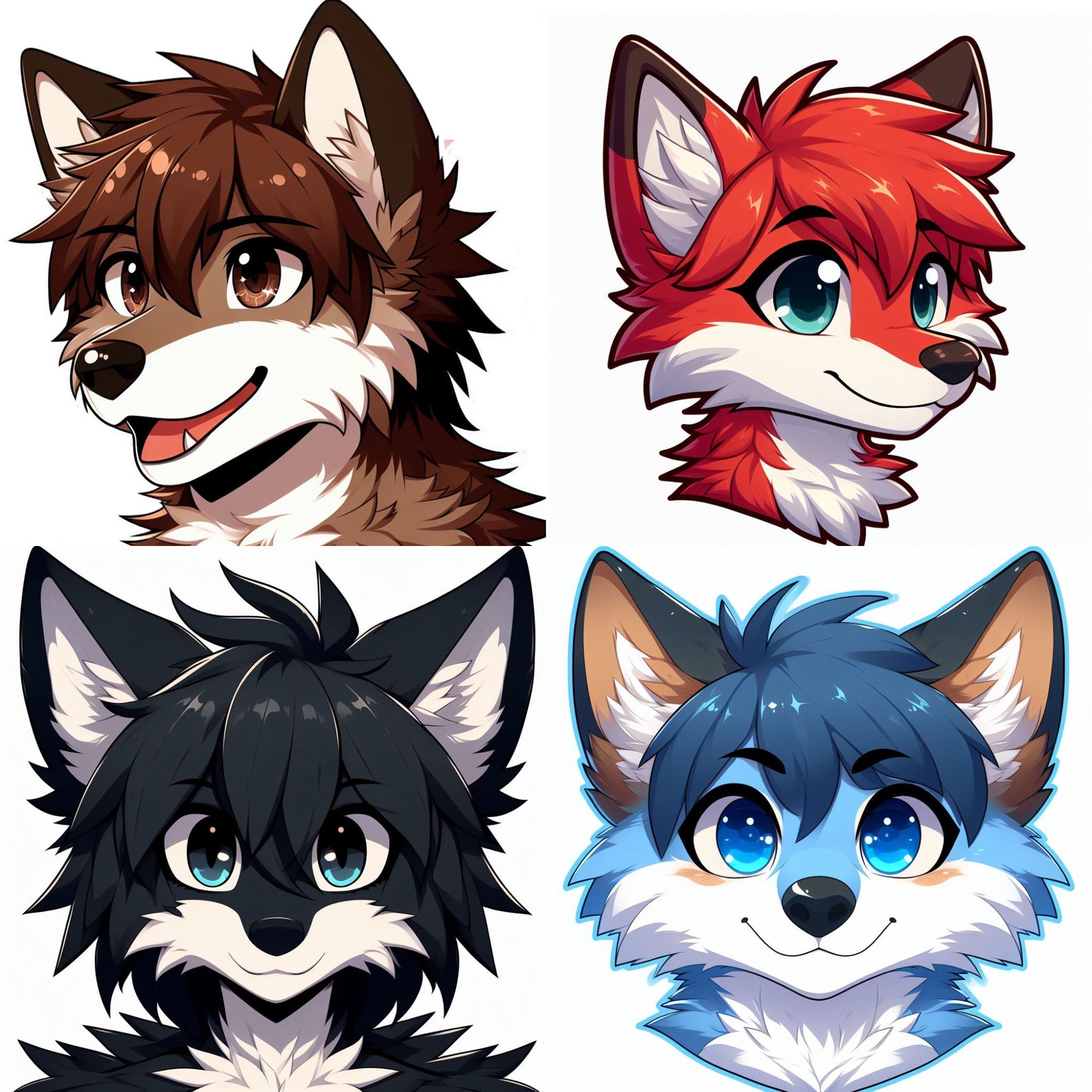 Furry Head | Furry Art | Furry SVG and PNG | Digital Fursuit | Furry ...