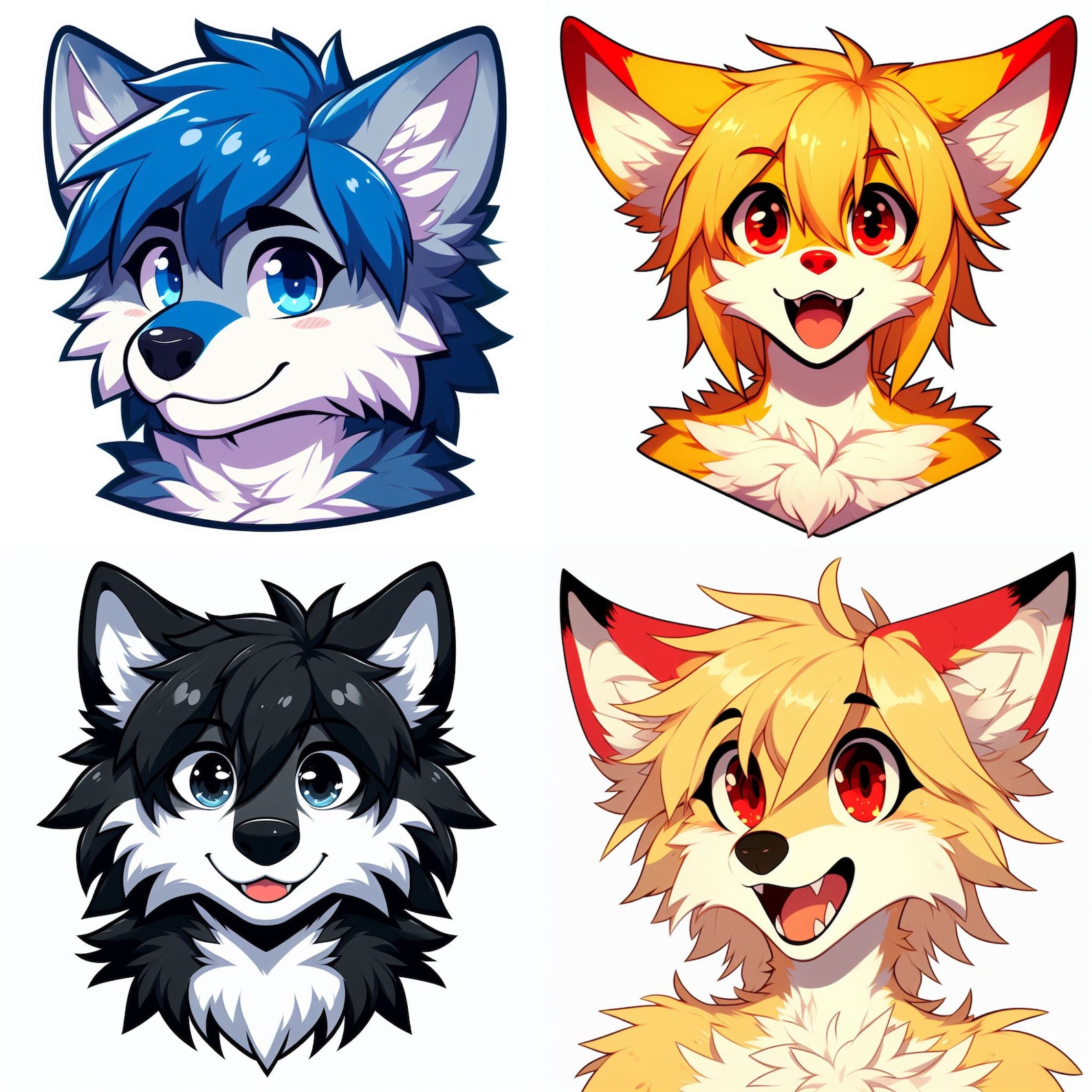 Furry Head | Furry Art | Furry SVG and PNG | Digital Fursuit | Furry ...