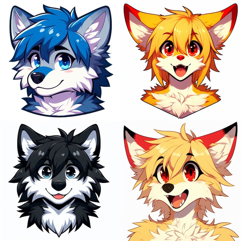 Furry Head | Furry Art | Furry SVG and PNG | Digital Fursuit | Furry ...