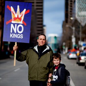 Digital Printable Protest Sign - NO KINGS Anti Authoritarian Protest ...