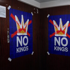 Digital Printable Protest Sign - NO KINGS Anti Authoritarian Protest ...