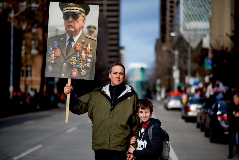 Satirical Anti-war Protest Sign: Generalissimo Bigmac Political Art ...