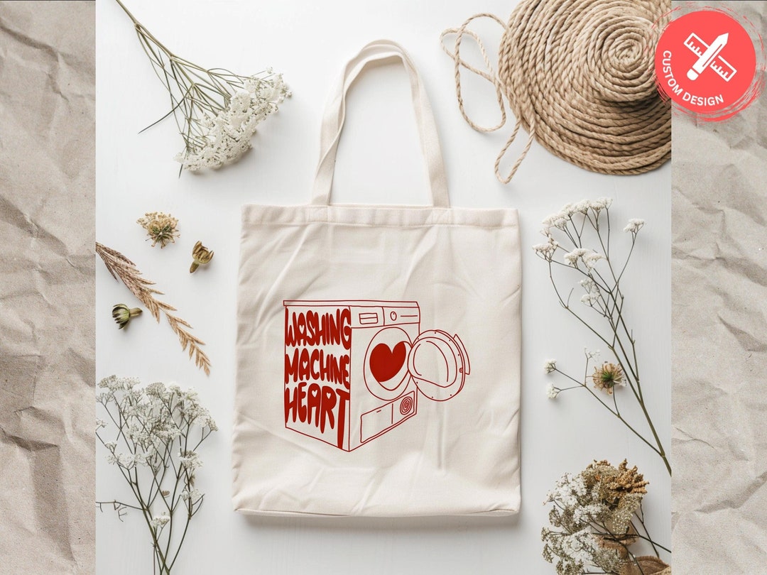 Mitski Stylish Merch Tote Bag Washing Machine Heart Mitski Fan Gift ...