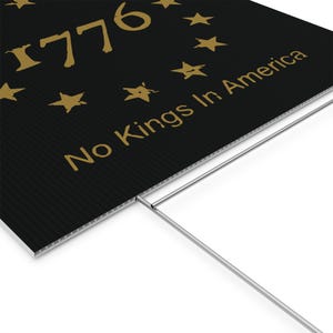 Digital Printable Protest Sign - King-free Since 1776 Poster No Kings ...