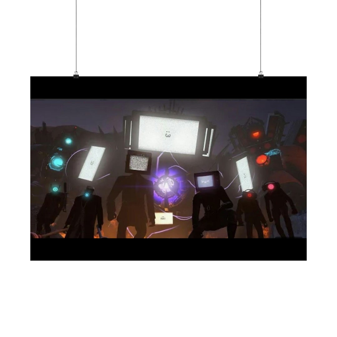 Skibidi Toilet Poster, TV Man Poster, Titans Poster - Etsy