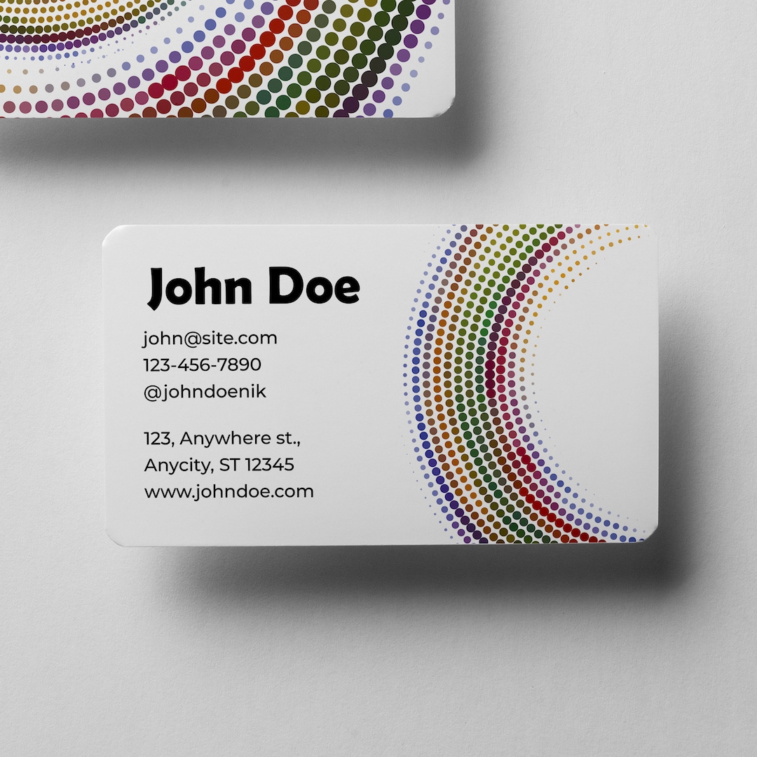 Digital Business Card, Printable Business Cards, Digital Business Card ...
