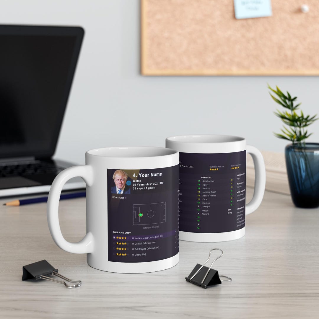 Customizable Football Manager Mug, Gamer Gift FM - Etsy UK
