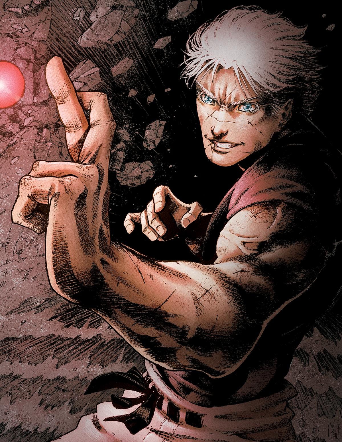 Satoru Gojo's Red Reversed Limitless Technique JJK, Gamer Room Wall Art ...