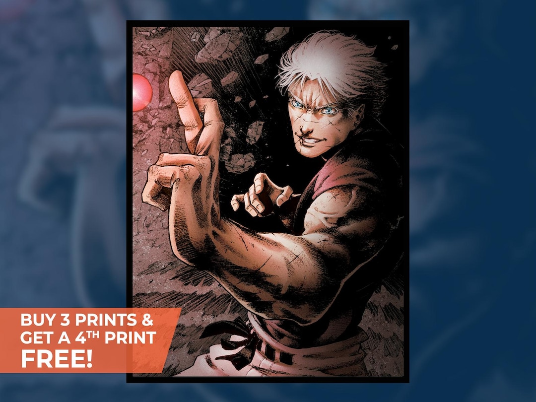 Satoru Gojo's Red Reversed Limitless Technique JJK, Gamer Room Wall Art ...