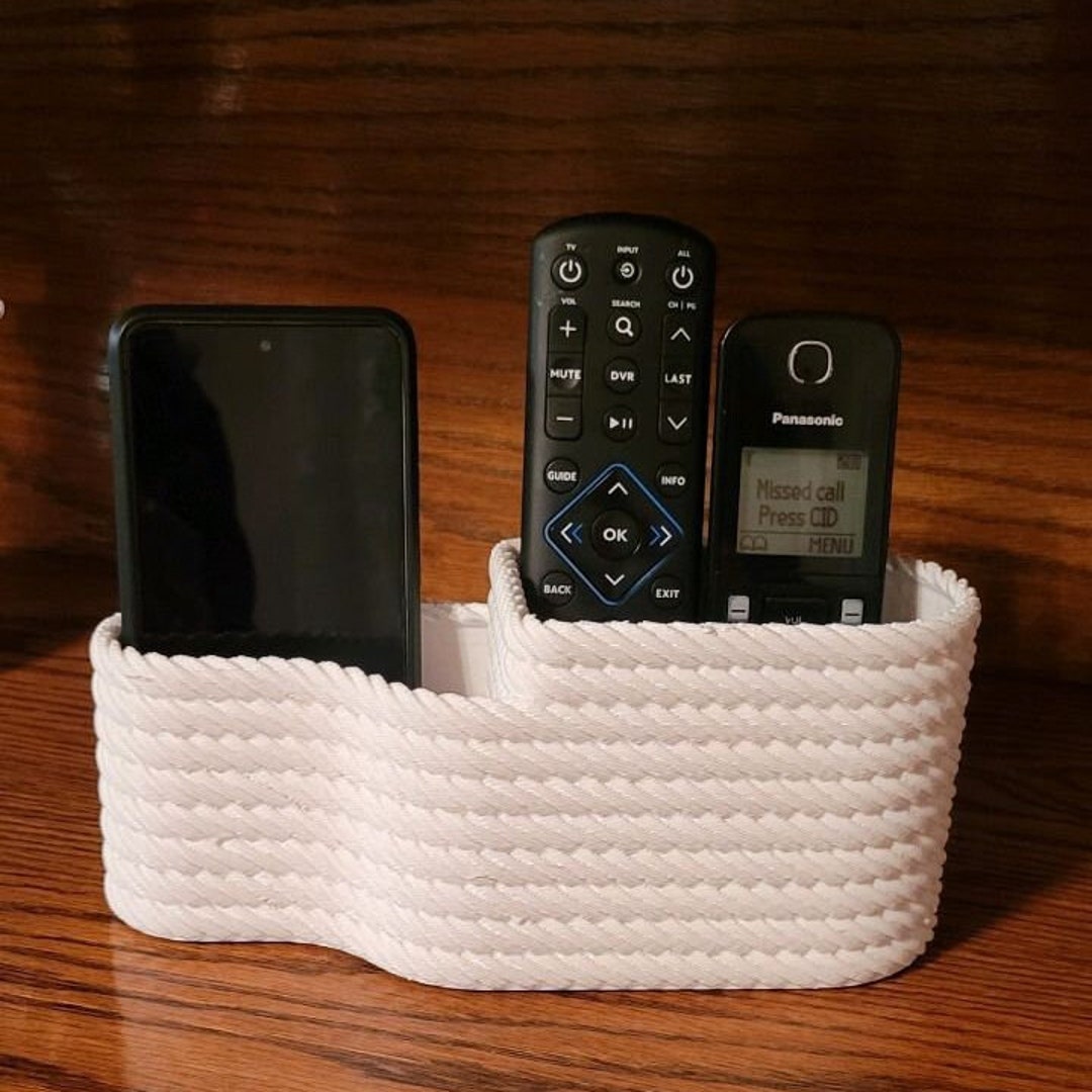 Remote Organizer, Desk Organizer, Basket - Etsy