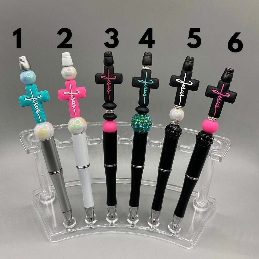 Jesus Cross Beaded Pen, Cross Pen, Jesus Cross, Beaded Pen, Religious ...
