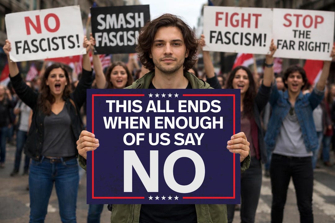 This All Ends When Enough of Us Say NO - Political Protest Sign | Anti ...