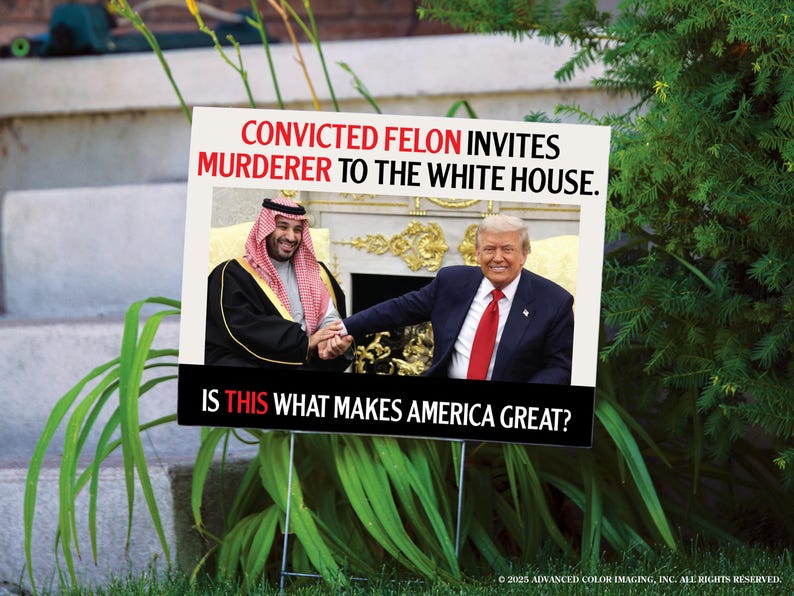 Convicted Felon Invites Murderer Yard Sign | Anti Trump Political ...
