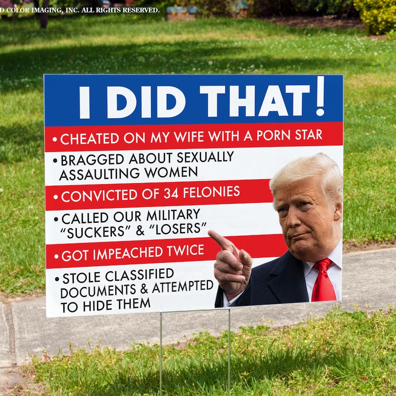 Trump Yard Signs 2024 - Etsy