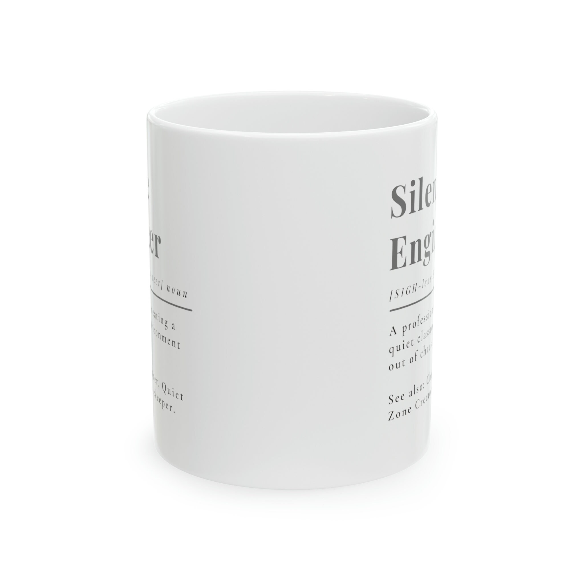 Silence Engineer Definition Ceramic Mug, 11oz Mug, Ceramic Cup, Gift ...