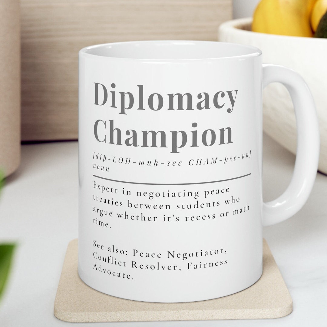 Diplomacy Champion Definition Ceramic Mug, 11oz Mug, Ceramic Cup, Gift ...