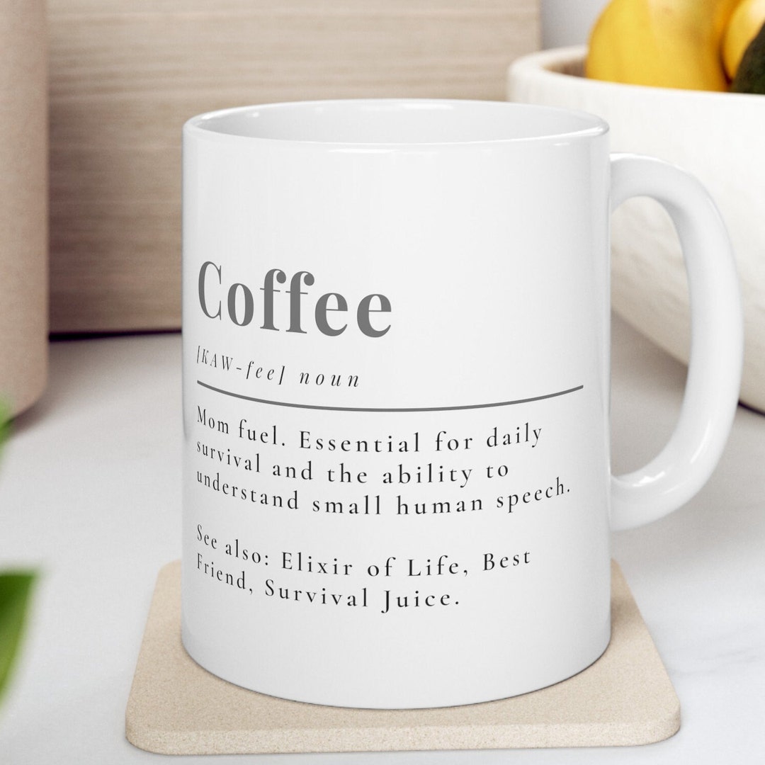 Coffee Definition Ceramic Mug, 11oz Mug, Ceramic Cup, Gift Idea ...