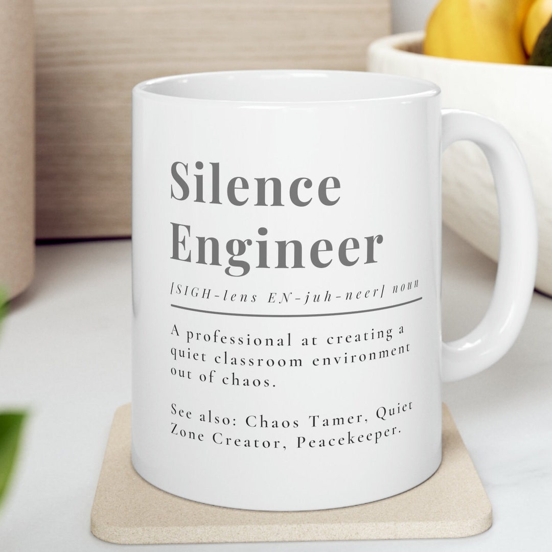 Silence Engineer Definition Ceramic Mug, 11oz Mug, Ceramic Cup, Gift ...