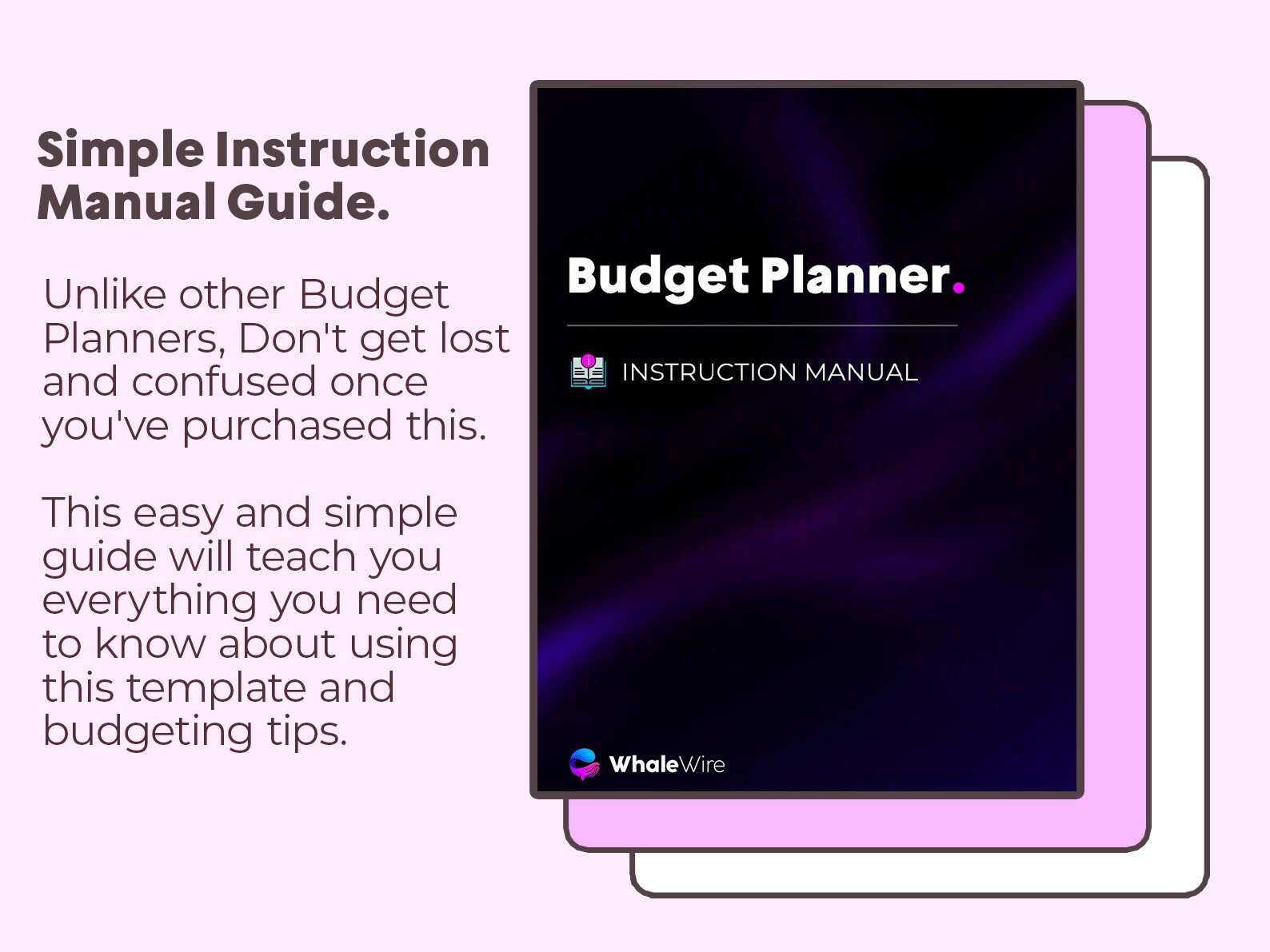 Budget Planner Excel Template, Simple Monthly Budget, Finance Tracker ...
