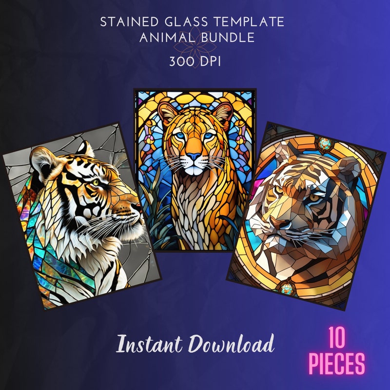 Stained Glass Templates - Etsy