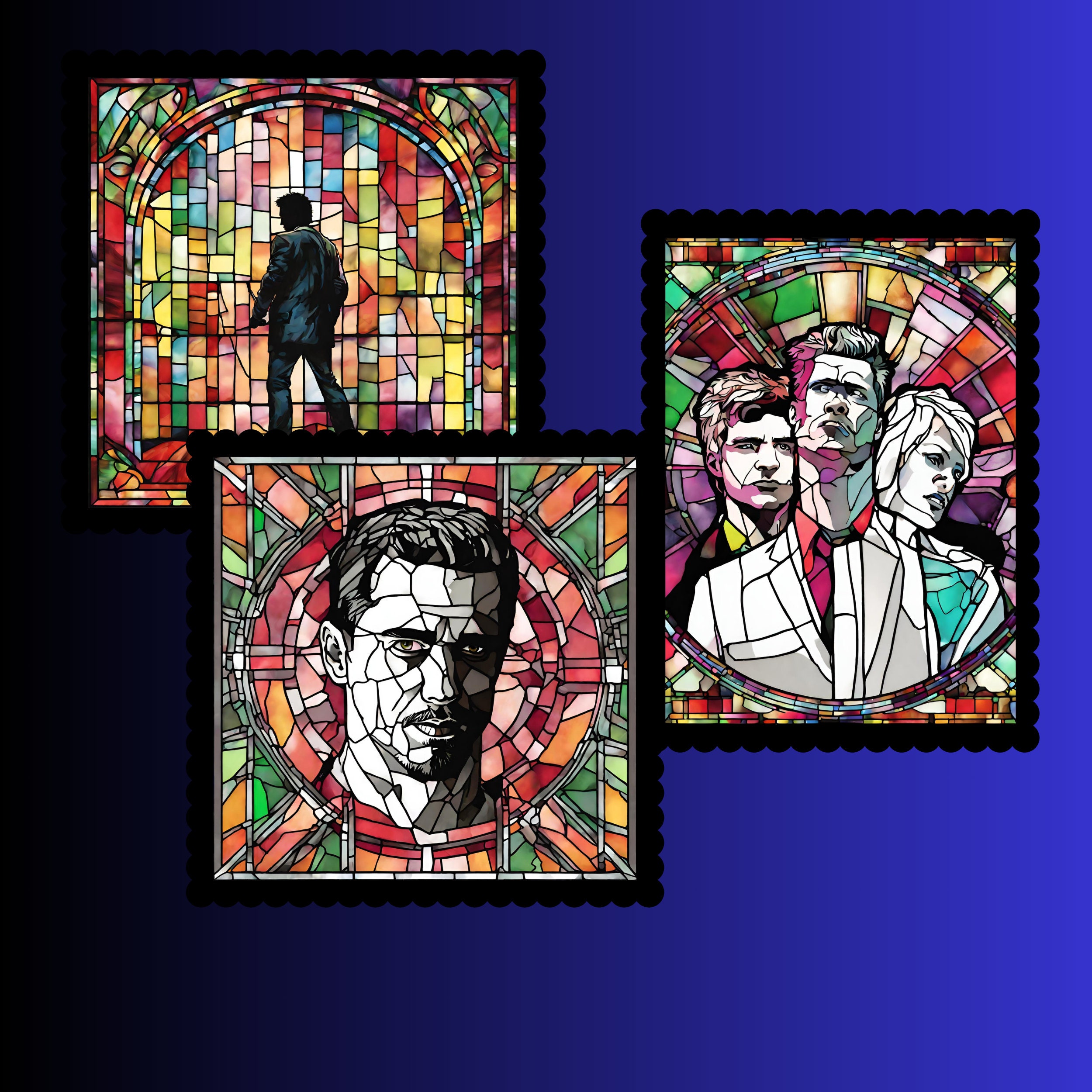 Fight Club Stained Glass Template | 10 Bold Designs for DIY Glass Art ...
