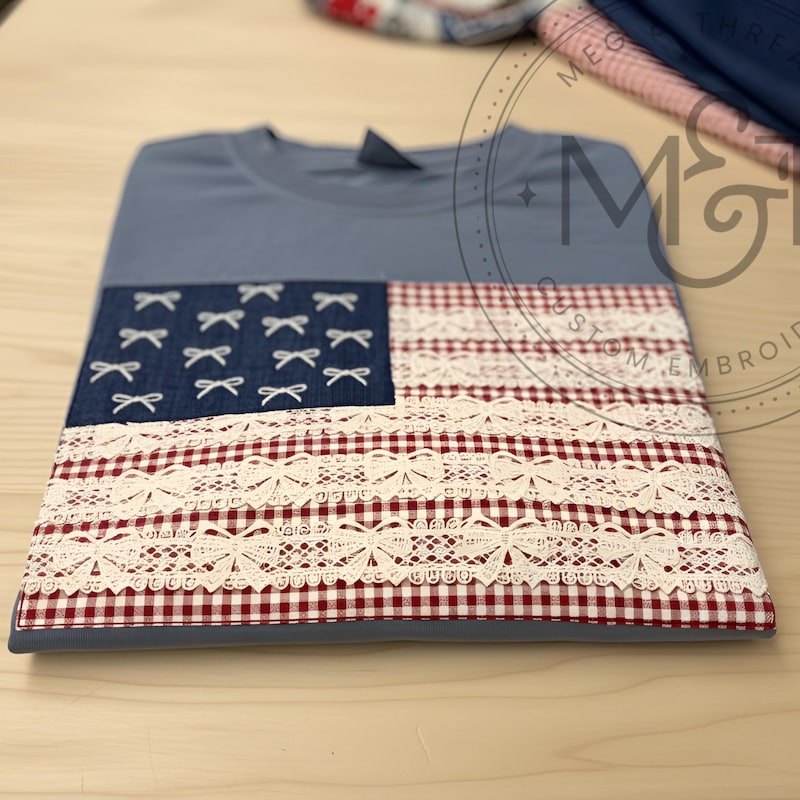 Flag Applique Tshirt - Etsy