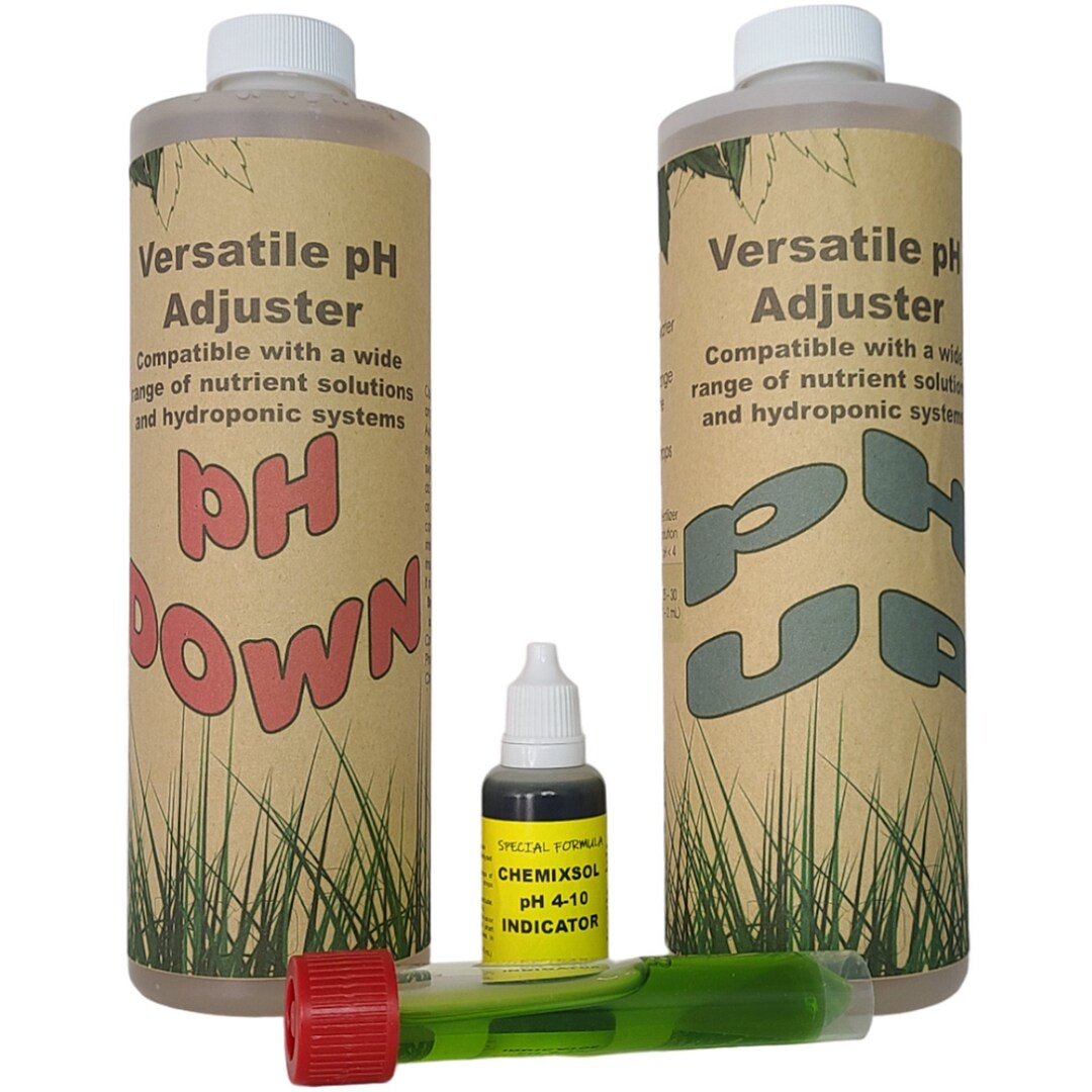 Hydroponics Ph Control Kit With Ph up 32 Fl Oz and Ph Down 32 Fl Oz ...