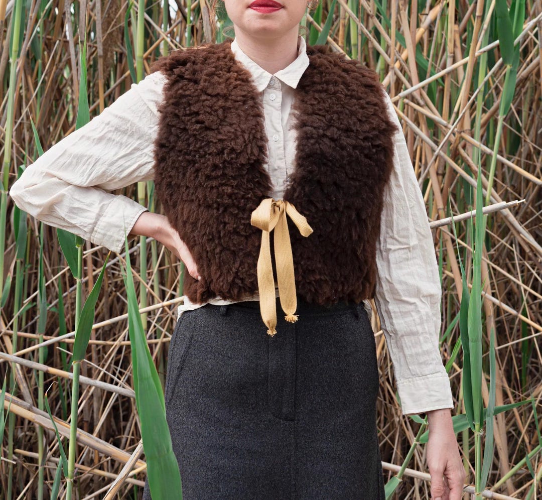 Hand-tanned and Hand-stitched Wildcraft Sheepskin Vest. I Have Tanned ...