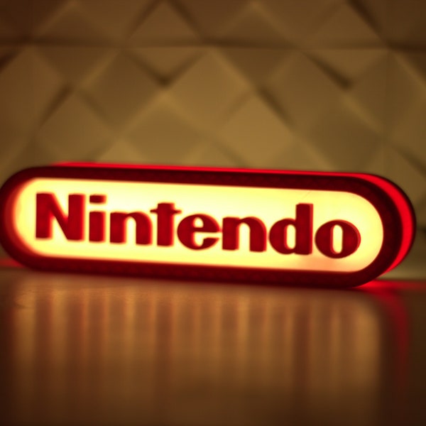Illuminated Nintendo Sign - Etsy