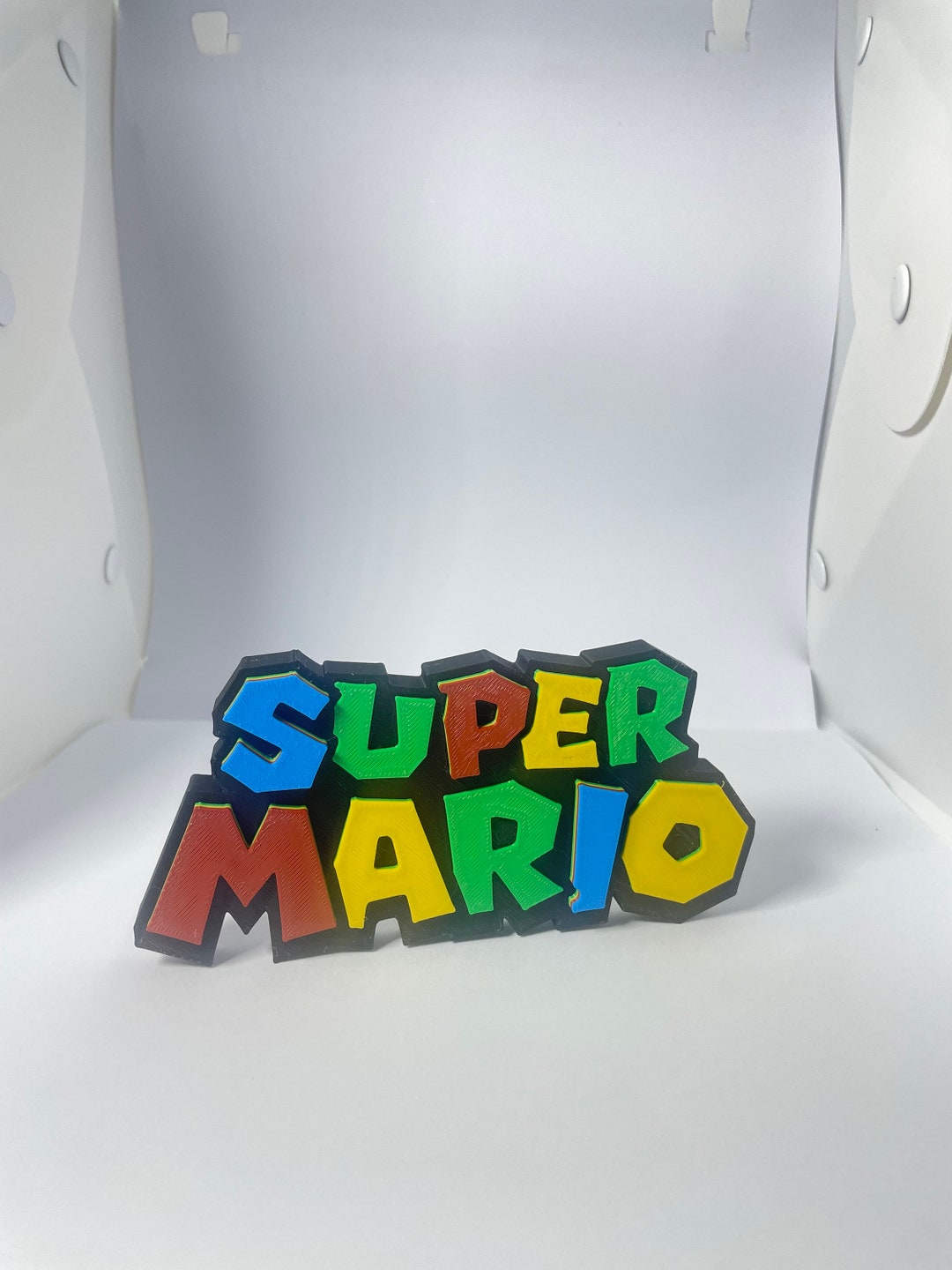Super Mario Colorful Logo Display Ideal for Gaming Setups & Geek ...