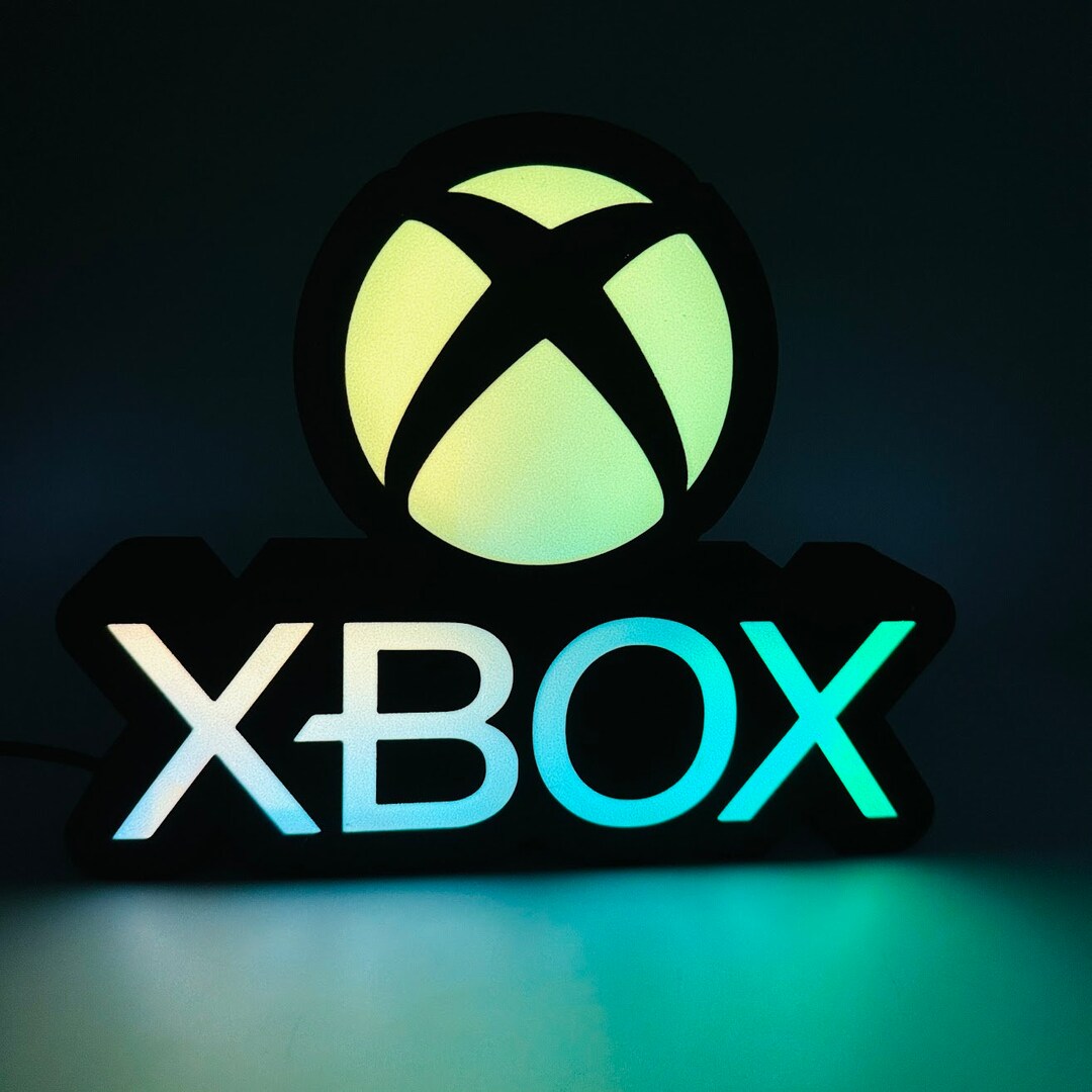 Xbox Logo Lamp Gamer Decorative Light Xbox Lamp Xbox Wand Lampe - Etsy