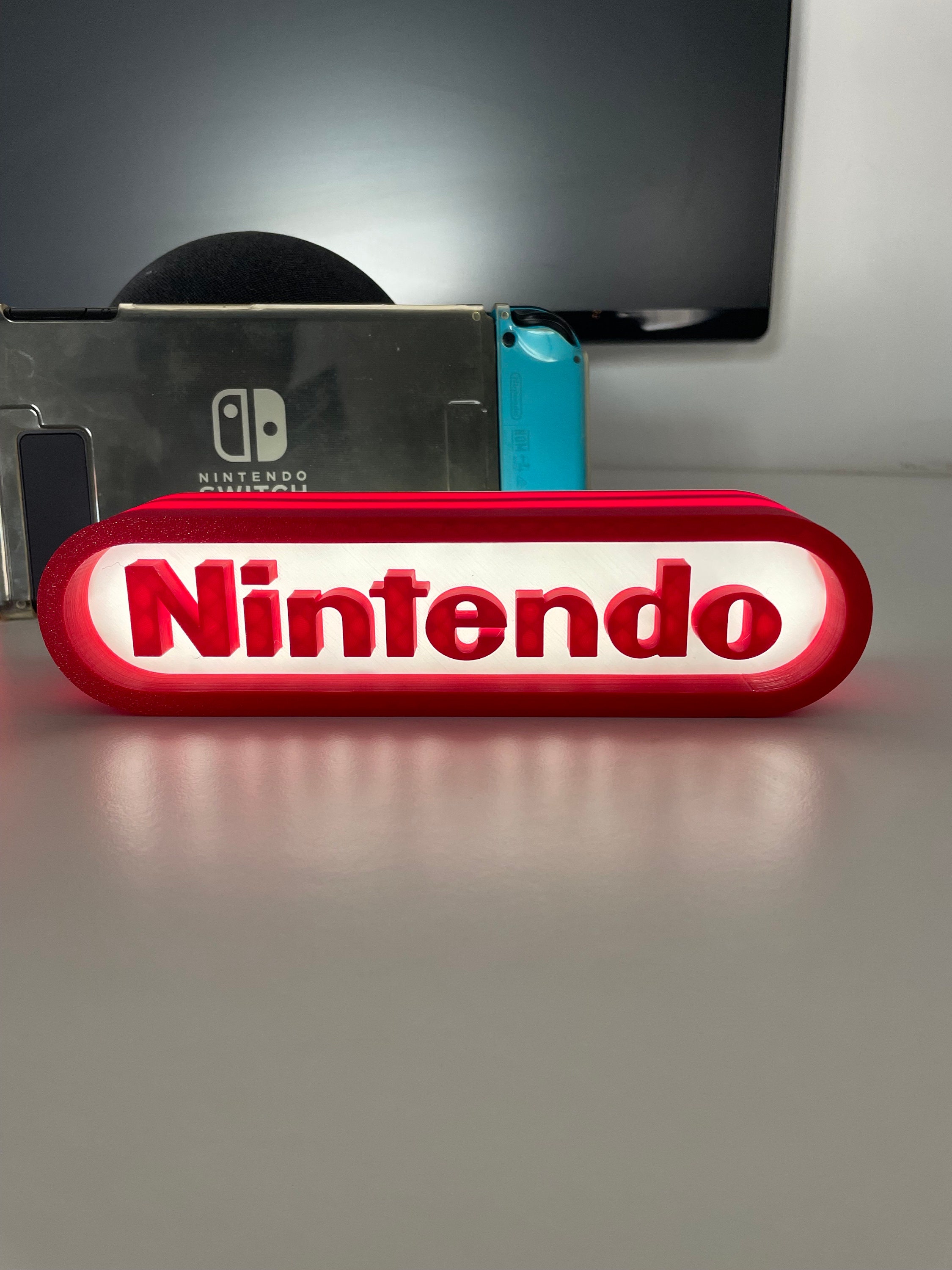 Nintendo LED Sign 3D Vibrant Illuminated Gaming Display - Etsy