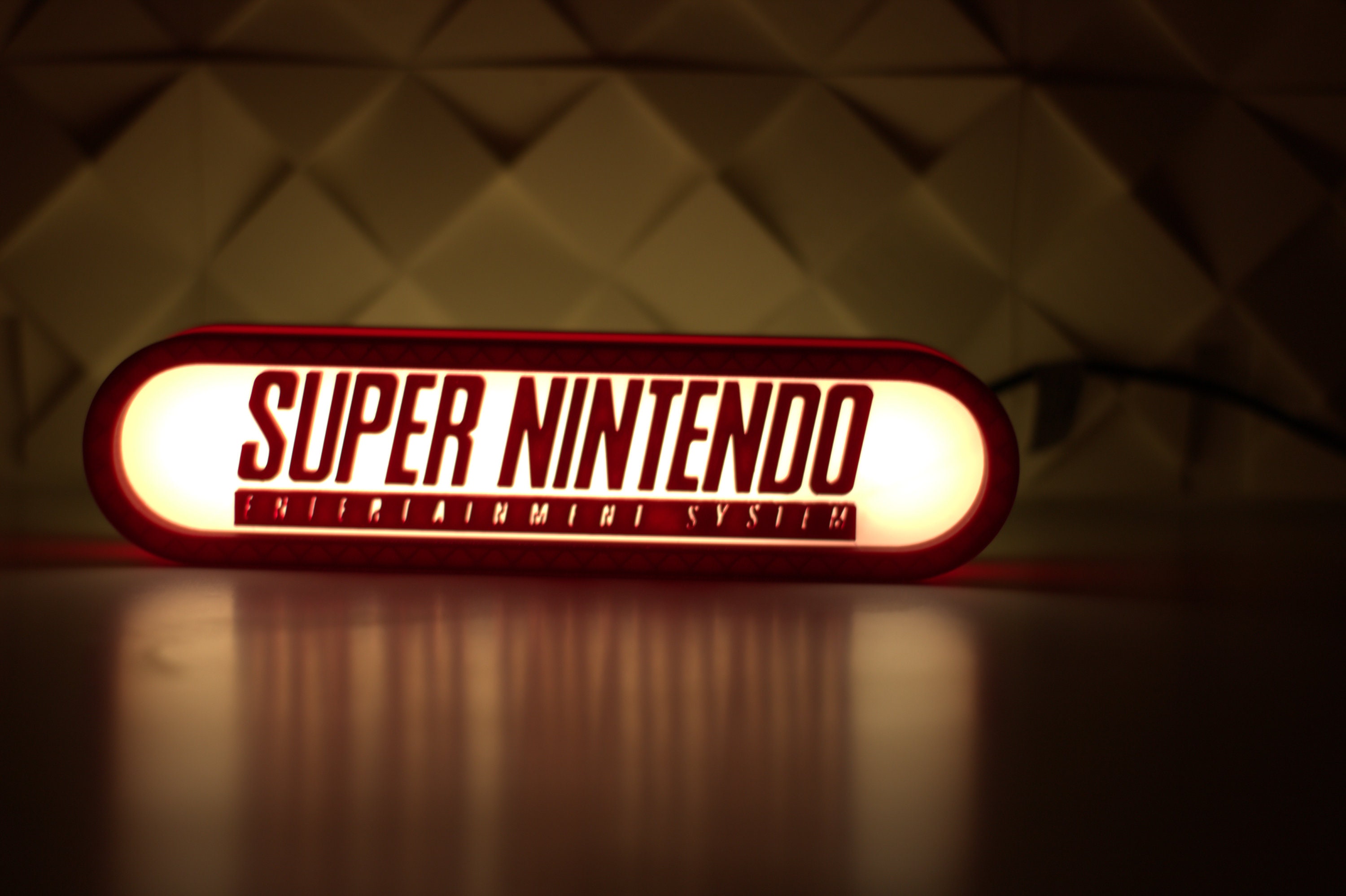 Super Nintendo Logo Lamp SENS Retro Console Decor - Etsy