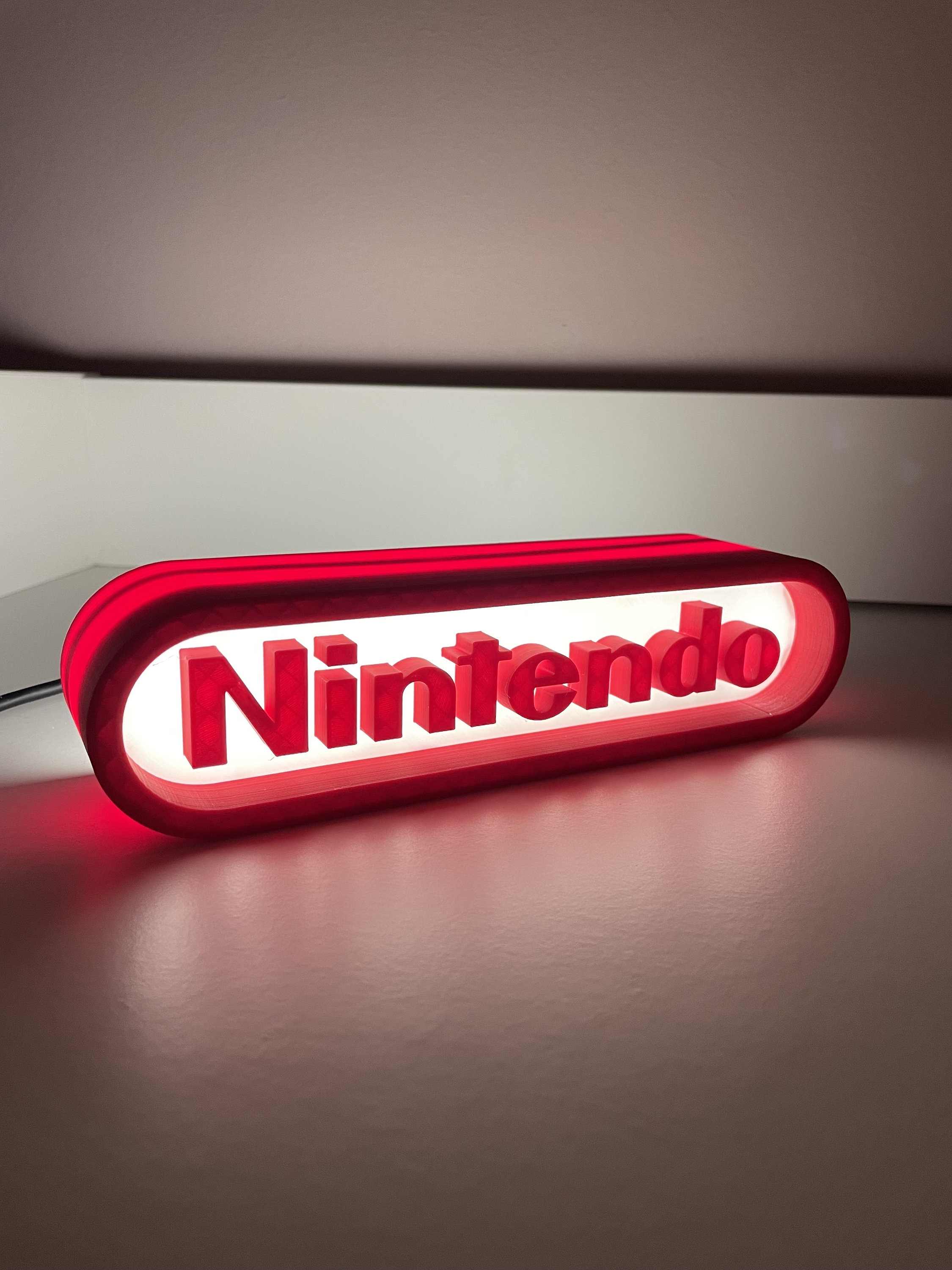 Nintendo LED Sign 3D Vibrant Illuminated Gaming Display - Etsy