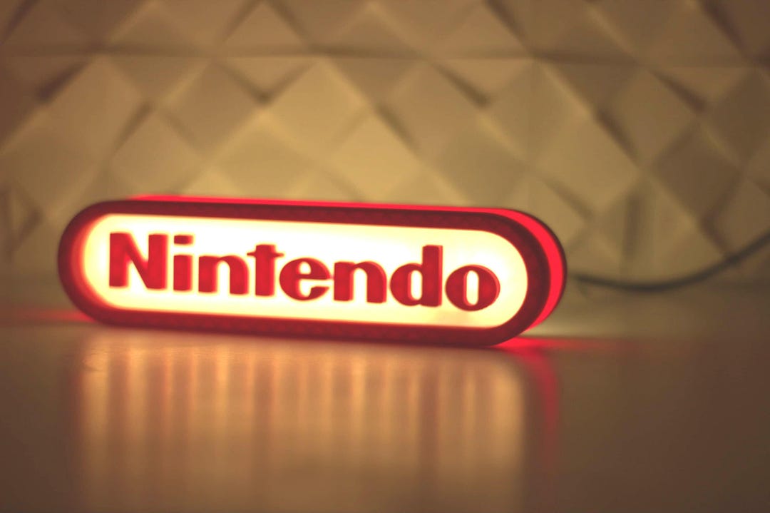 Nintendo LED Sign 3D - Vibrant Illuminated Gaming Display - Etsy