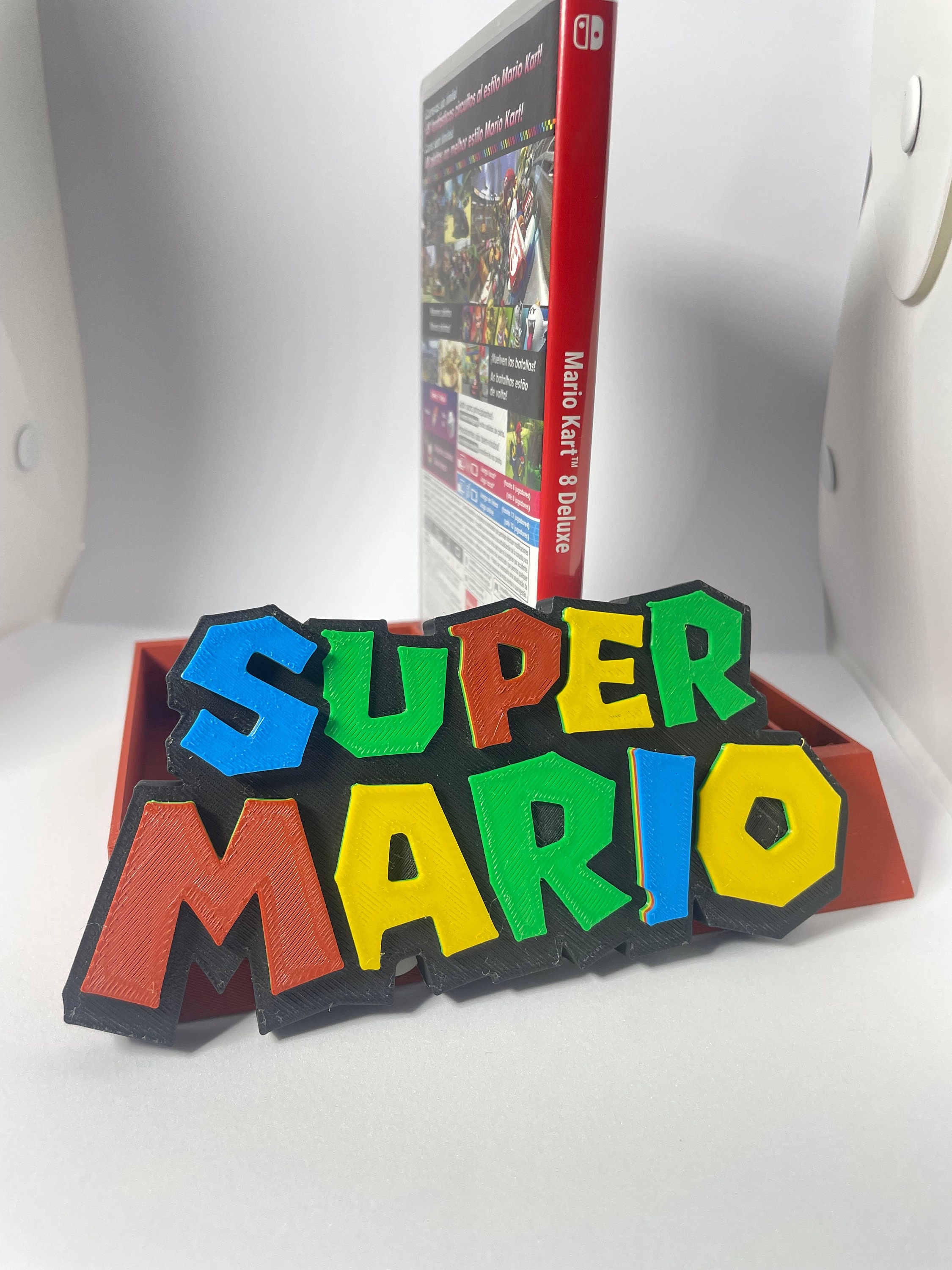 Super Mario Colorful Logo Display Ideal for Gaming Setups & Geek ...