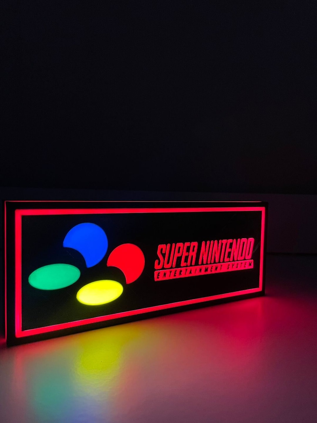Super Nintendo Logo Decorative Light - Retro Gaming Style for SNES Fans ...