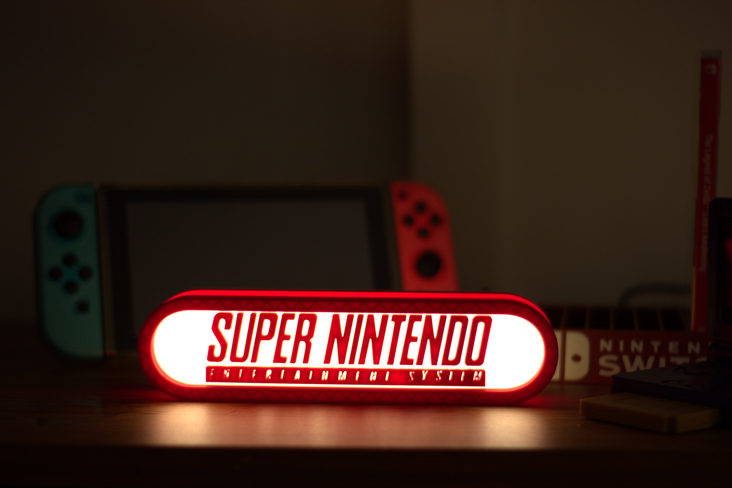 Super Nintendo Logo Lamp SENS Retro Console Decor - Etsy