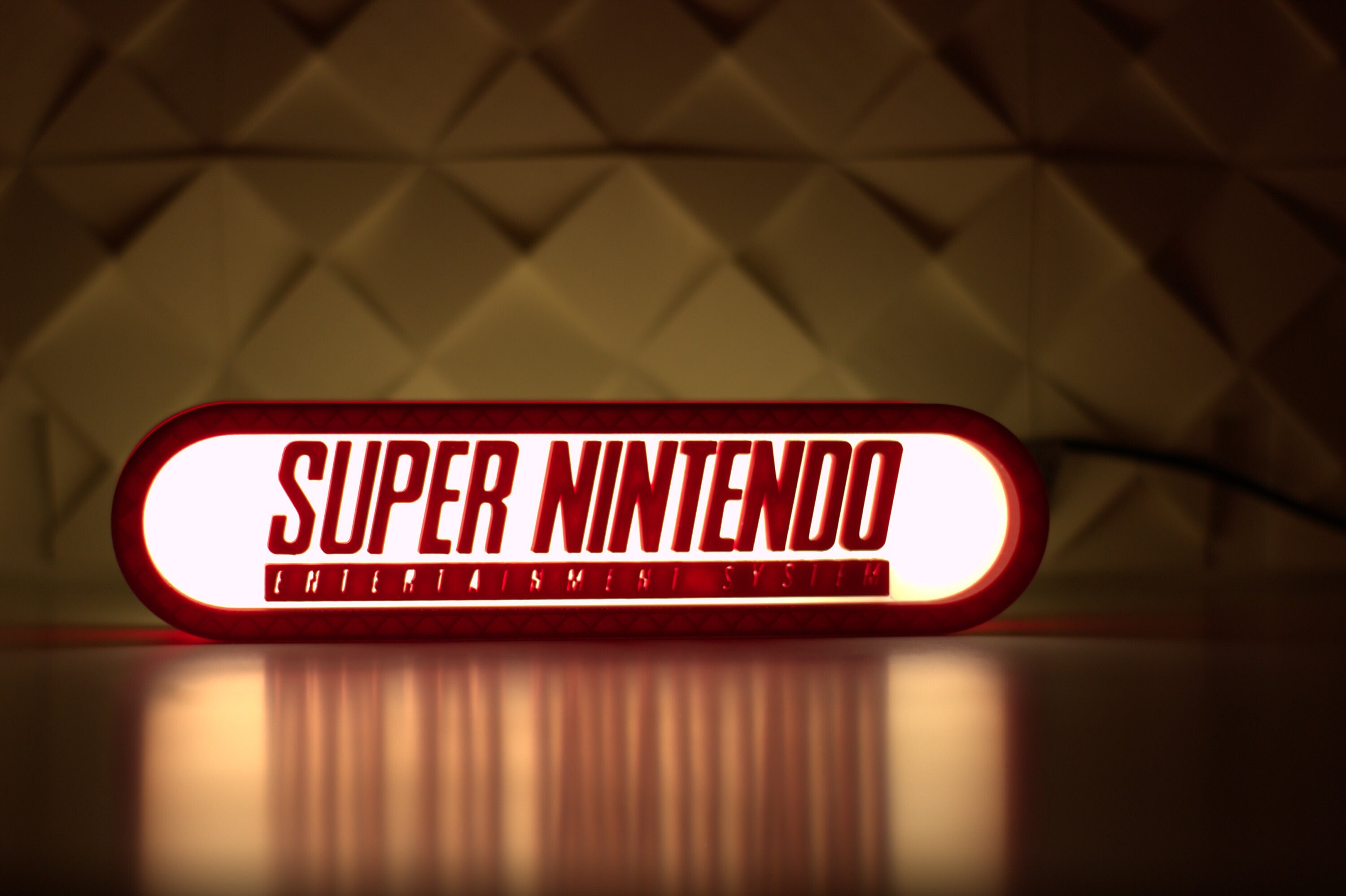 Super Nintendo Logo Lamp SENS Retro Console Decor - Etsy