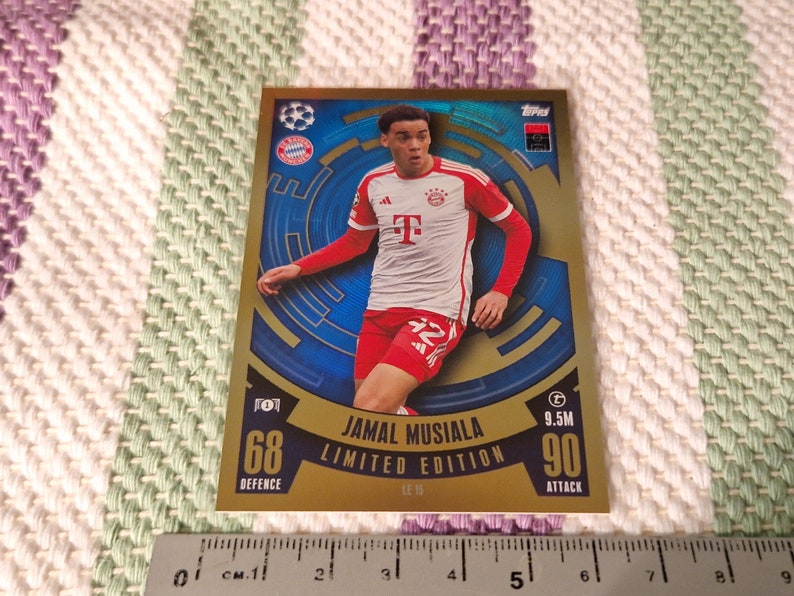 Jamal Musiala limited Edition Topps Match Attax Soccer 2024. Soccer ...