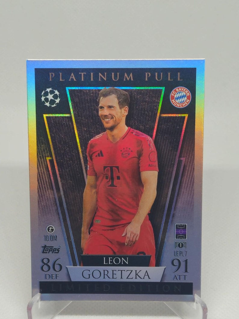 Leon Goretzka „Platinum Pull Edition“, New Topps Match Attax 2024/2025 ...