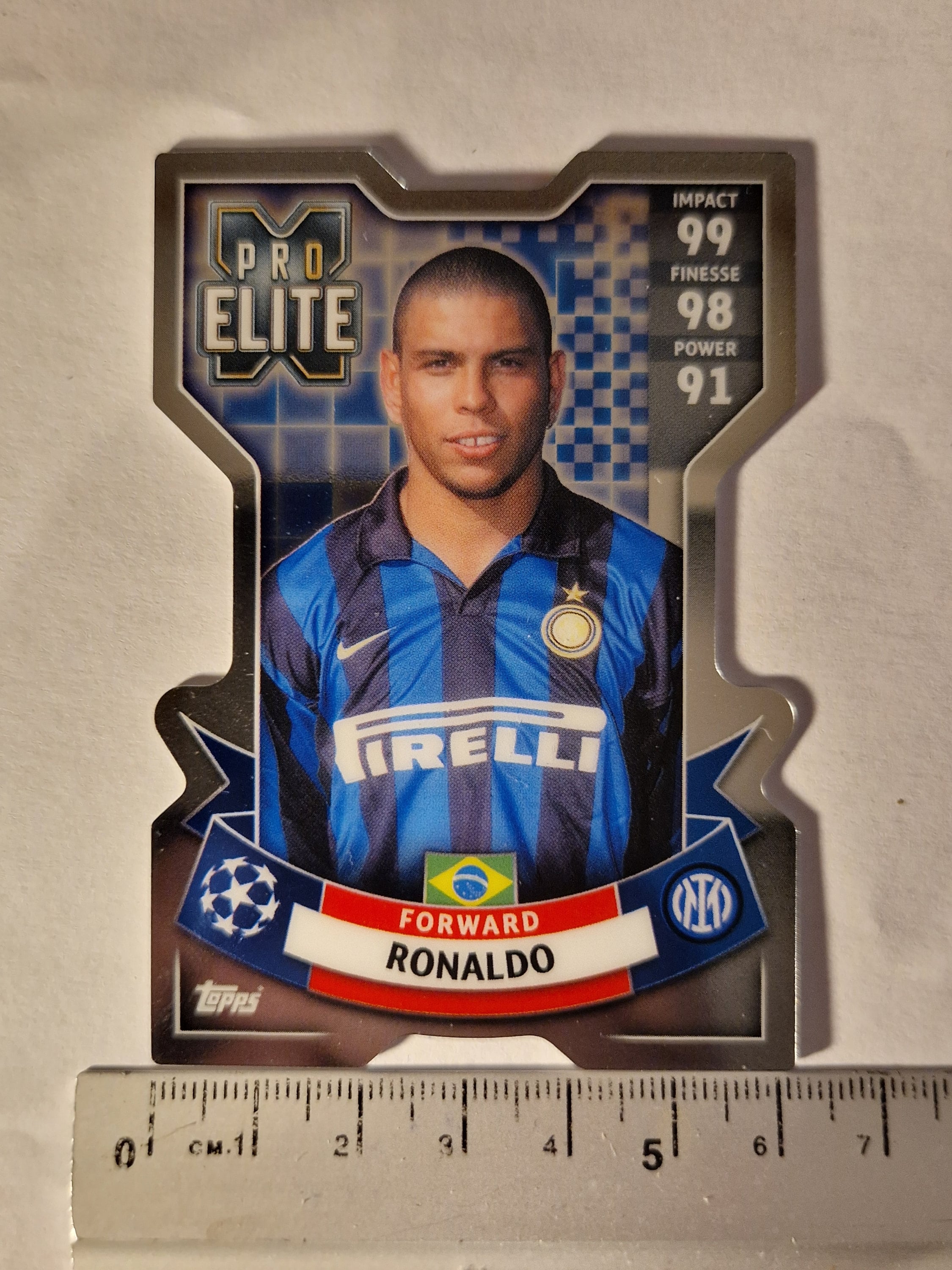 Ronaldo R9 "pro Elite Crome X", Topps Match Attax Extra 2024. Soccer ...