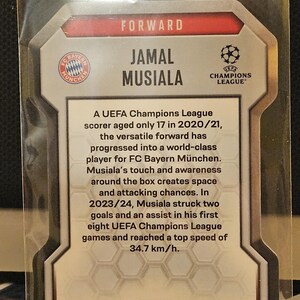 Jamal Musiala "chrome Pro Elite Shield", New Topps Match Attax 2024/ ...