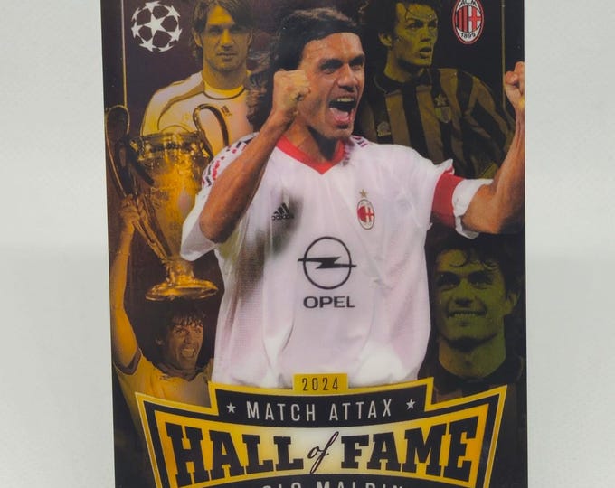 Paolo Maldini "hall of Fame", New Topps Match Attax 2024/2025. Soccer ...