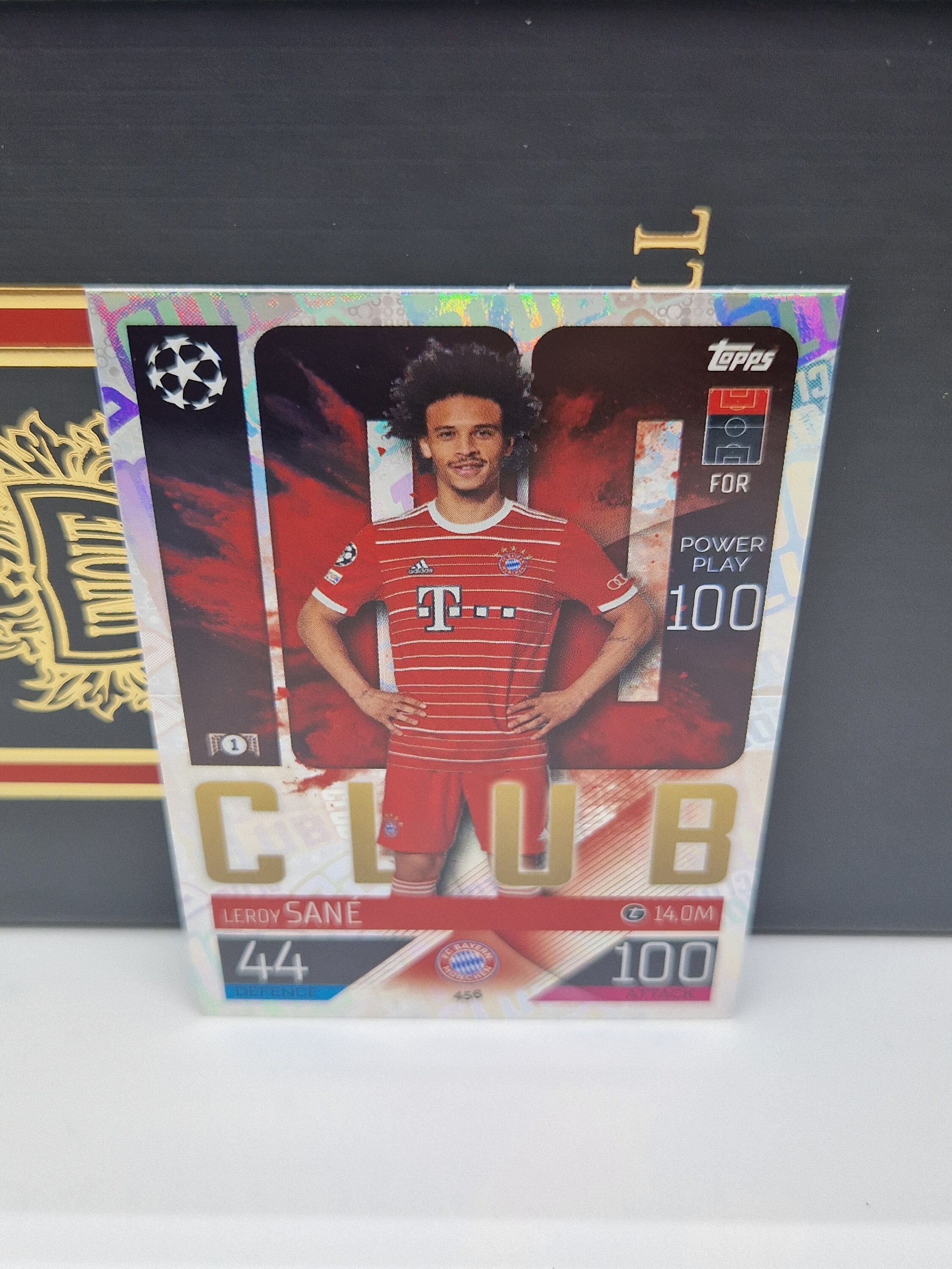 Leroy Sanè "100 Club", Topps Match Attax Soccer 2022/23. Soccer Card ...
