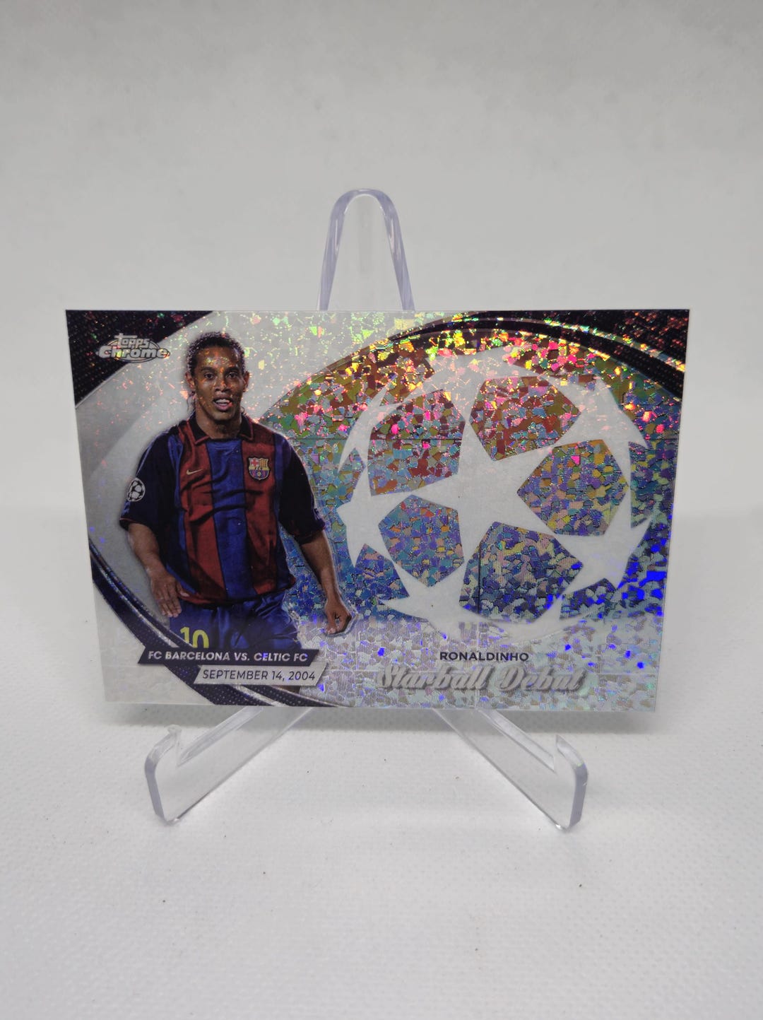 Ronaldinho "starball Debut" Topps Chrome 23/24. Barcelona. Soccer Card ...