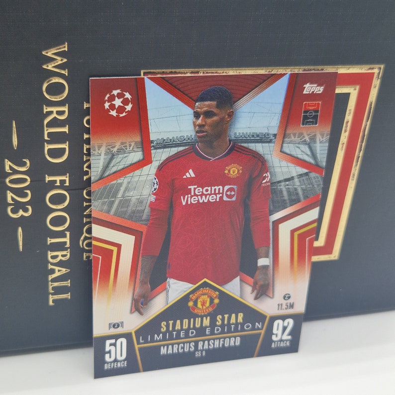 Marcus Rashford stadium Star Limited Edition, Topps Match Attax Soccer ...