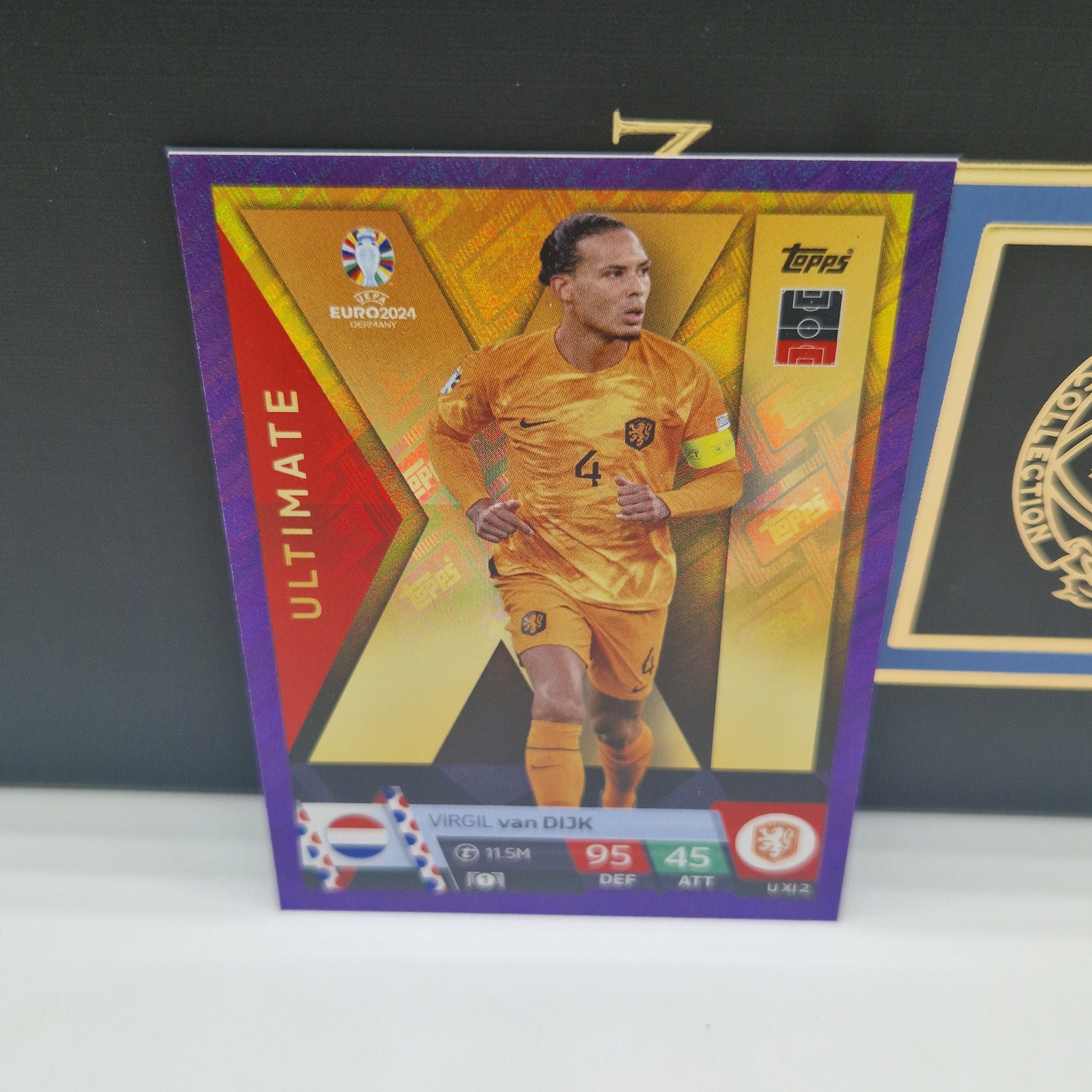 Virgil Van Dijk , Purple "xi Ultimate", Topps Match Attax Euro 2024 ...