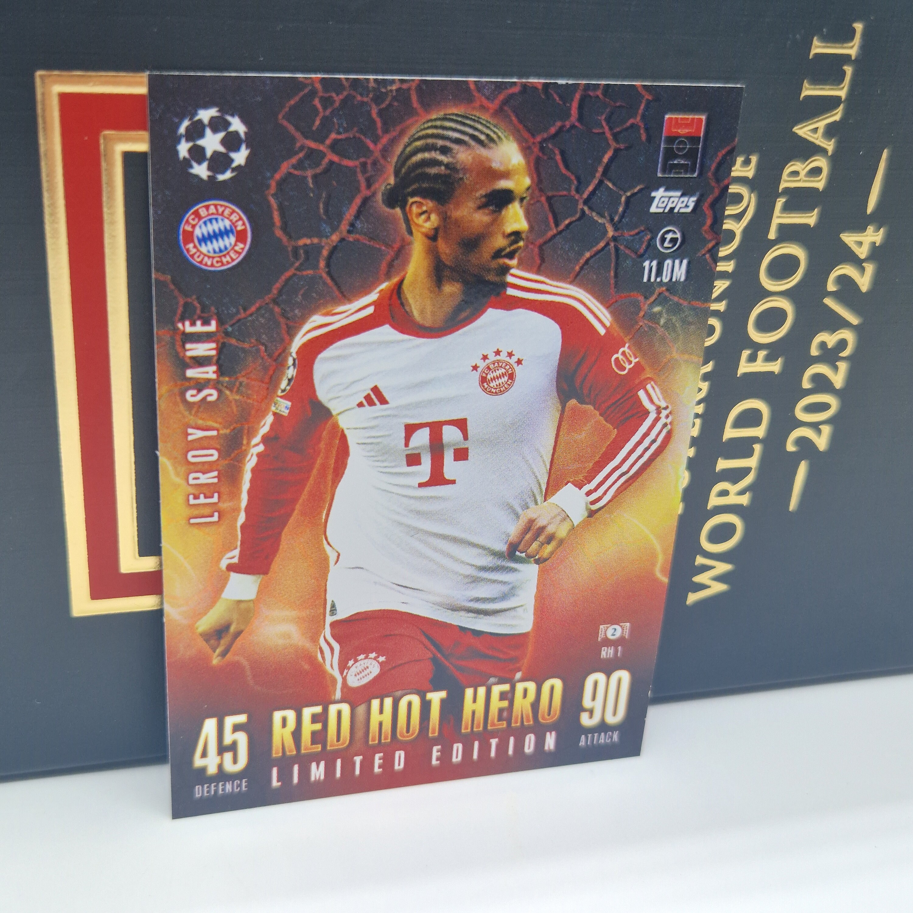 Leroy Sanè "red Hot Hero Limited Edition", Topps Match Attax Extra 2024 ...