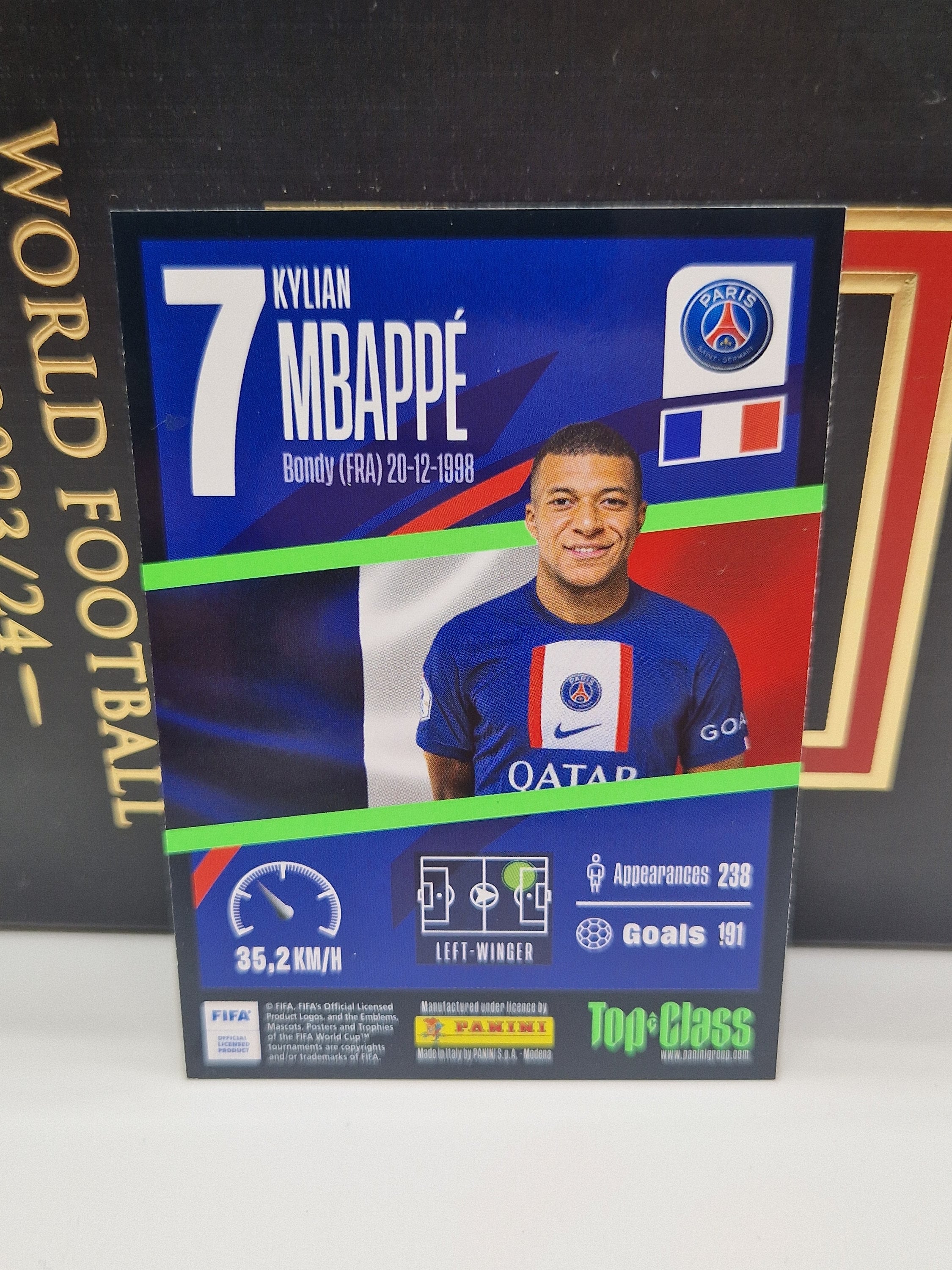 Kylian Mbappe super Sonic Top Class 2022/2023. Soccer Card. Trading ...